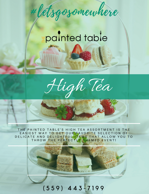 Experience the eloquence of The Painted Table's High Tea Service
